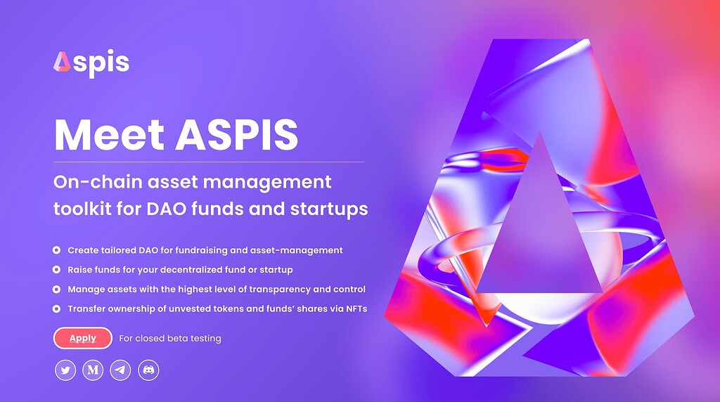 CVP Proposal ASPIS: On-chain Asset Management Toolkit for DAO Funds and Startups - Approved CVP ...